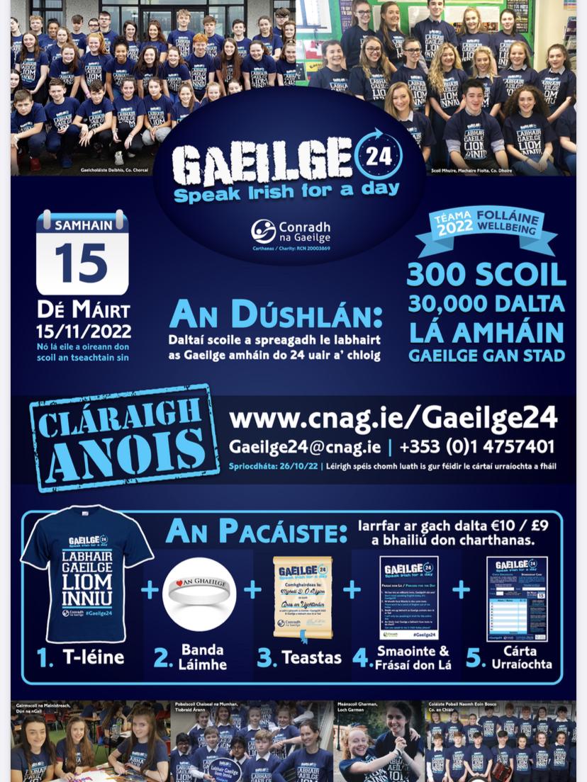 Gaeilge 24 with Transition Year Students - Naas CBS