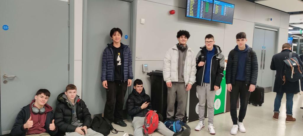 TY Students on the way to Germany - Naas CBS