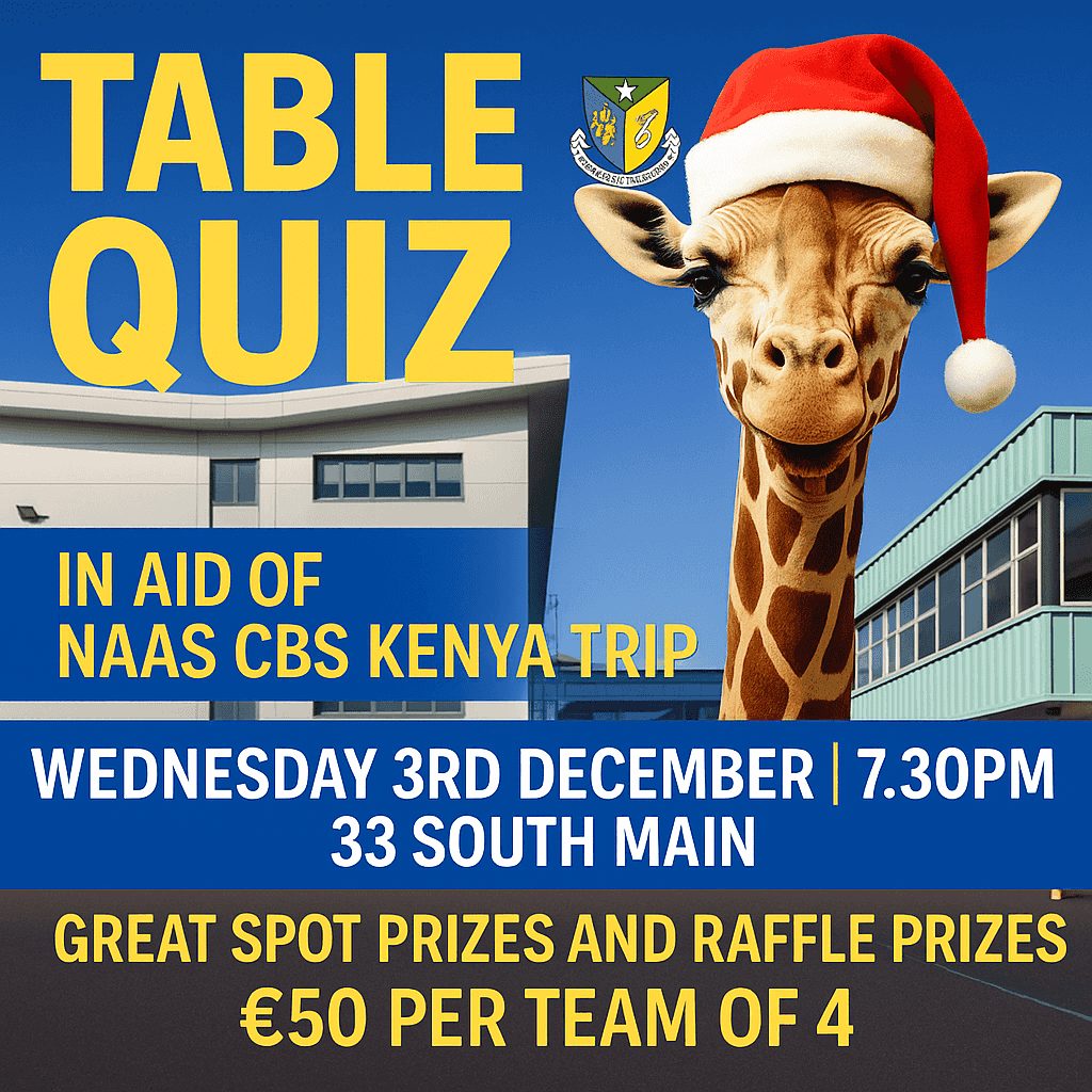 Table Quiz in Aid of Naas CBS Kenya Trip - Naas CBS